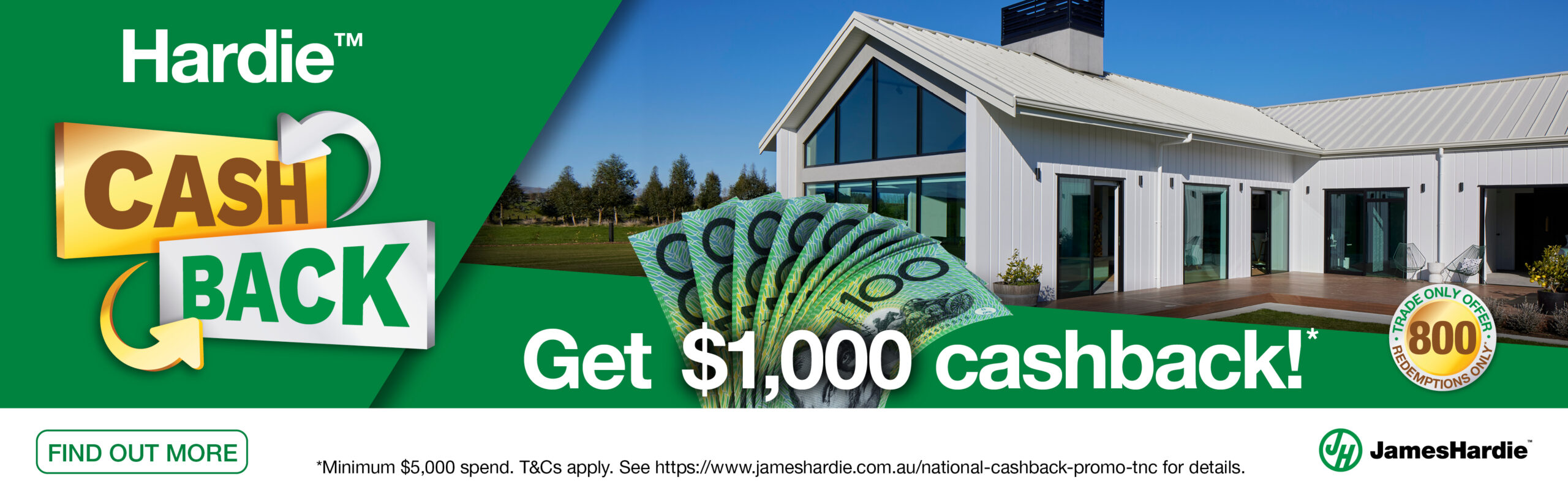 James Hardie Cash Back Promotion - Johns Building Supplies